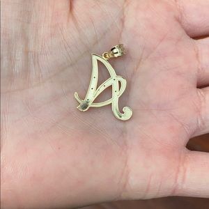 Element Shine | Jewelry | 4k Real Gold Initial Letter A Diamond ...